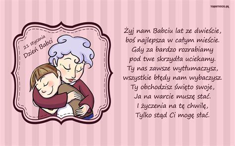 Dzien Babci I Dziadka 019 Kartka Vector Zyczenia Zyj Nam Babciu Lat