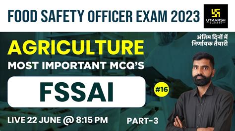Food Safety And Standards Authority Of India FSSAI Part 3 16 For