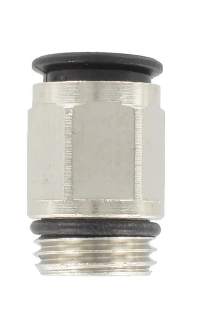 Raccord instantané droit mâle BSP cylindrique T8 G1 4 laiton nickelé