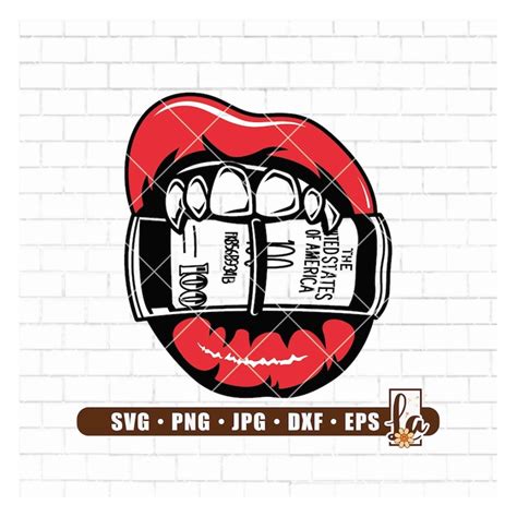 Lips Bite Money Svg Inspire Uplift