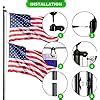 Amazon Ffily Heavy Duty Flag Pole Ft Gauge Extra Thick