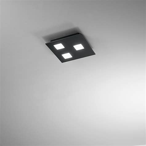 Applique In Metallo Moderna Pixel Nero Luci