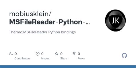 GitHub Mobiusklein MSFileReader Python Bindings Thermo MSFileReader