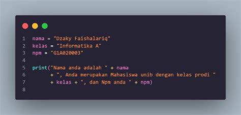 menulis tipe data string di python dengan cara yang benar