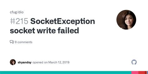 socketexception socket write failed · issue 215 · cfug dio · github