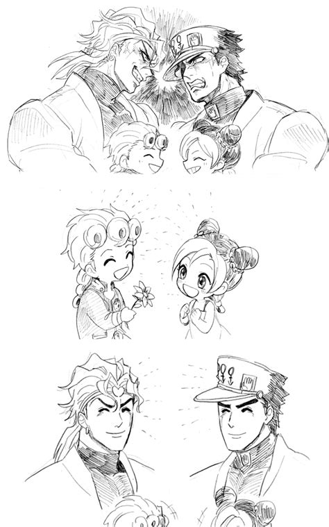 Kujo Jotaro Dio Brando Kujo Jolyne And Giorno Giovanna Jojo No Kimyou Na Bouken And 4 More