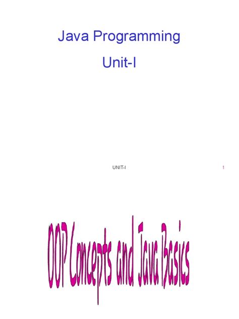 java 1 pdf java programming language inheritance object oriented programming