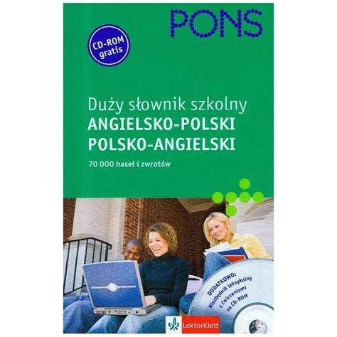 PONS DUŻY SŁOWNIK SZKOLNY ANGIELSKO POLSKI POLSKO ANGIELSKI Z PŁYTĄ CD