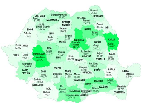 Harta Romaniei Orase