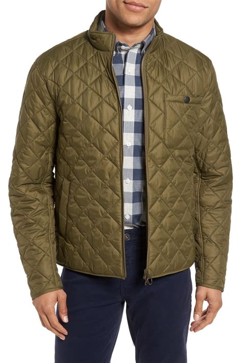 Barbour Pod Slim Fit Quilted Jacket In Green For Men Lyst