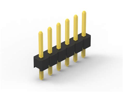 2 54mm Pitch Male Pin Header Connectors Smolex