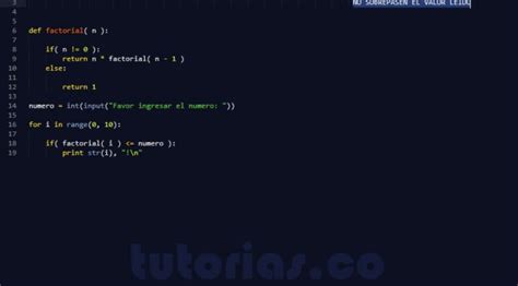 Lucha Llorar Alegaciones Calcular El Factorial De Un Numero En Python