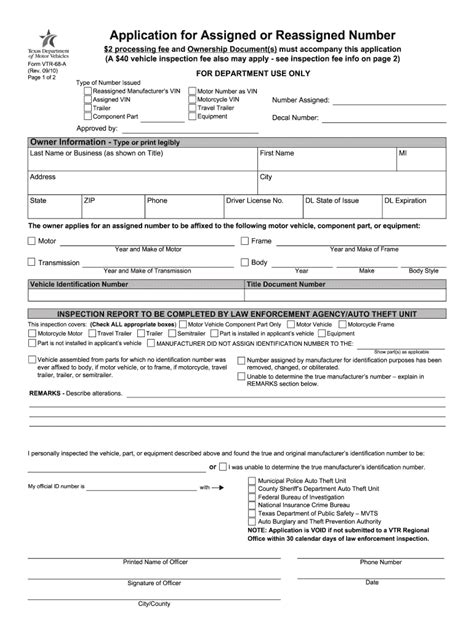 Vtr 68 A Form Pdf Fill Out Sign Online DocHub