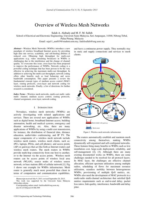 pdf overview of wireless mesh networks
