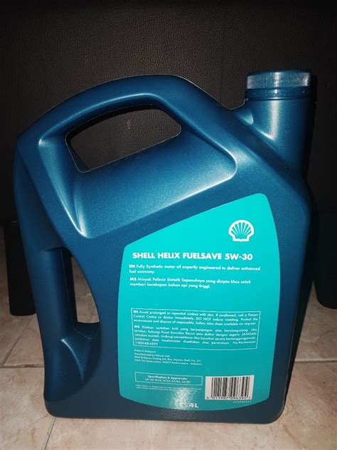 Shell Helix Fuelsave Fully Synthetic Oil 5W 30 Auto Accessories On
