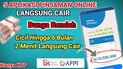 5 Aplikasi Pinjaman Online Cepat Cair Terbaik 2023 Bunga Rendah Syarat