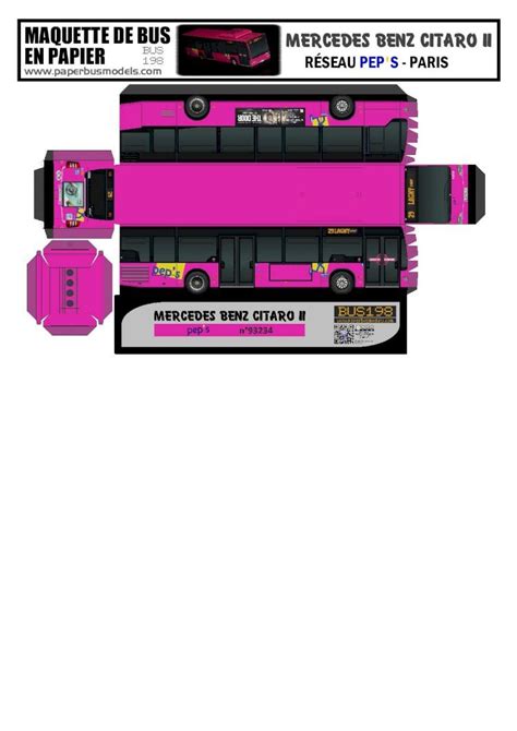 PDF MAQUETTE DE BUS MERCEDES BENZ CITARO II EN Files Papermodel