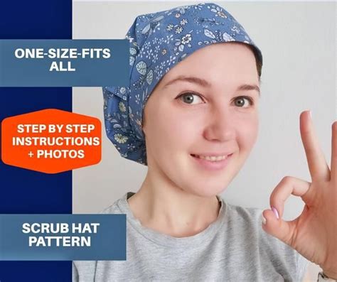 Bouffant SCRUB CAP Pattern PDF Surgical Cap Sewing Etsy In 2020