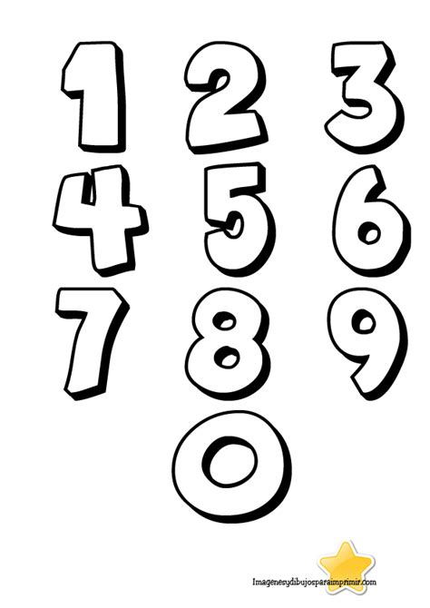 Moldes De Numeros Grandes Del 1 Al 10 Para Imprimir Infoupdate Org