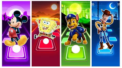 Mickey Mouse SpongeBob SquarePants PAW Patrol Chase Toy Story