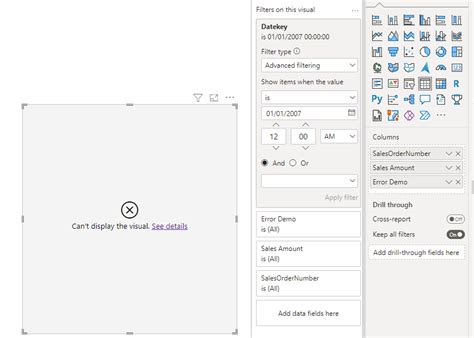 power bi directquery mode and degenerate dimensions