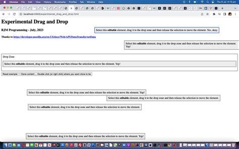 experimental drag and drop primer tutorial robert james metcalfe blog