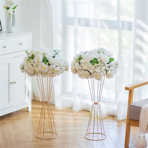 Sziqiqi Gold Vases For Wedding Centerpieces Set Of Tall