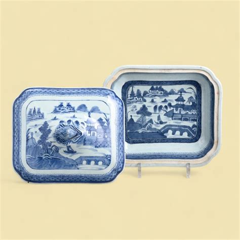 Lot Prato coberto em porcelana chinesa Companhia das Índias