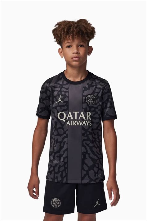 Koszulka Nike PSG X Jordan 23 24 Trzecia Stadium Junior Czarny Buty