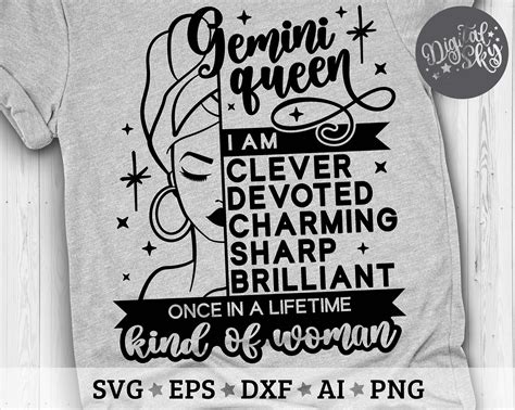 Gemini Queen Svg Birthday Queen Svg Black Women Svg Afro Etsy Norway
