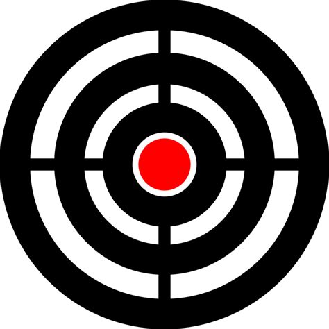 Imagem De Alvo Preto PNG
