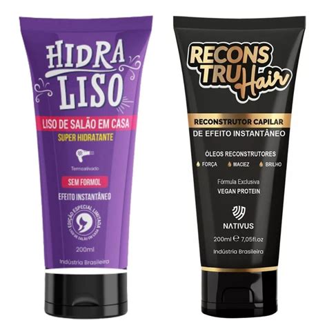 Kit Hidraliso Liso de Salão em Casa Progressiva de chuveiro E