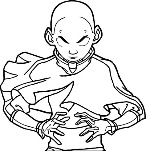 Dibujos De Avatar La Leyenda De Aang Para Colorear