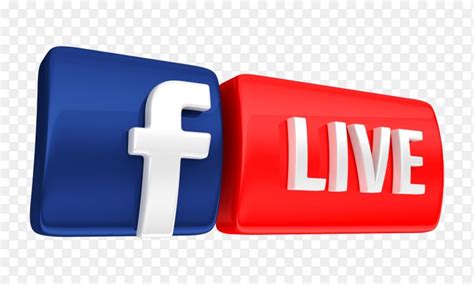 Two Red And Blue Facebook Logos With The Words Live On Them Both In