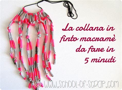 Video tutorial Come fare una collana in finto Macramè in 5 minuti