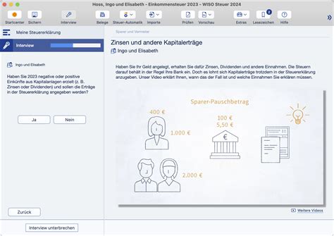 Hilfe bei der Steuererklärung WISO Steuer 2024 für Apple Geräte im