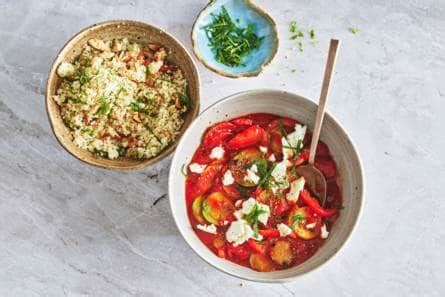 Kruidige Groente Met Couscous En Feta Recept Allerhande Albert Heijn