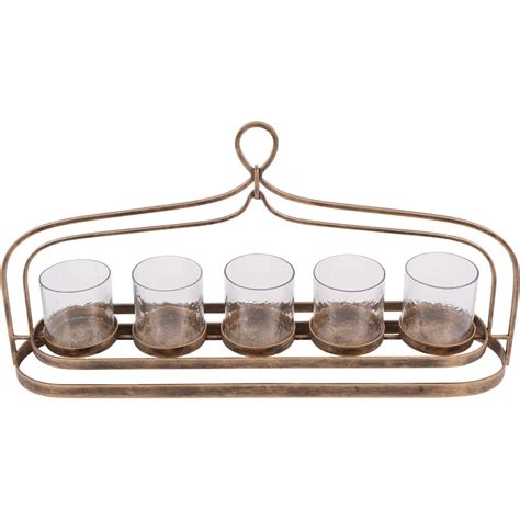 Laura Ashley Aged Gold Loop Five Votive Holder The Libra Company