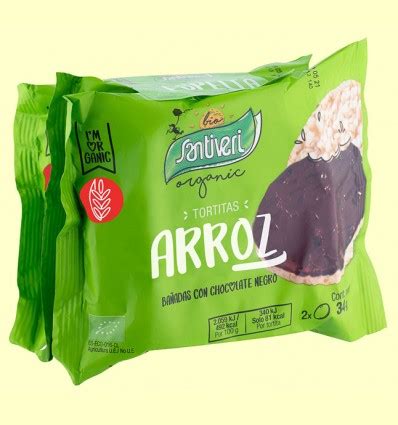 Tortitas De Arroz Con Chocolate Negro Bio Santiveri 6 Unidades