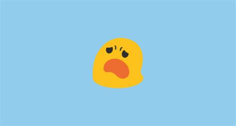 Cara Con El Ceño Fruncido Y La Boca Abierta Emoji on Google Noto
