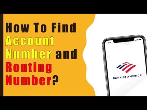 How To Find Bank Of America Account Number And Routing Number On App