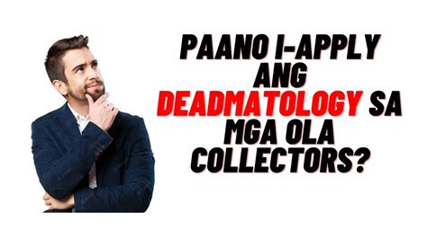 PAANO I APPLY ANG DEADMATOLOGY SA MGA OLA COLLECTORS YouTube