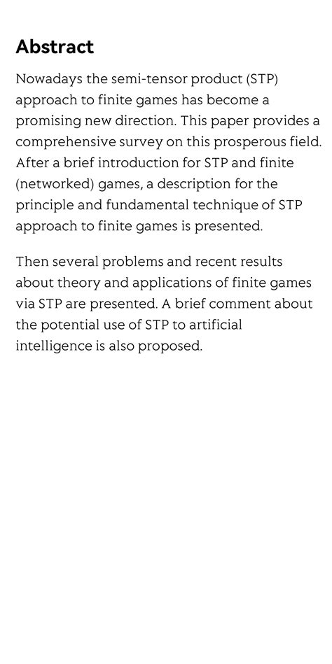 hot paper a comprehensive survey on stp approach to finite games