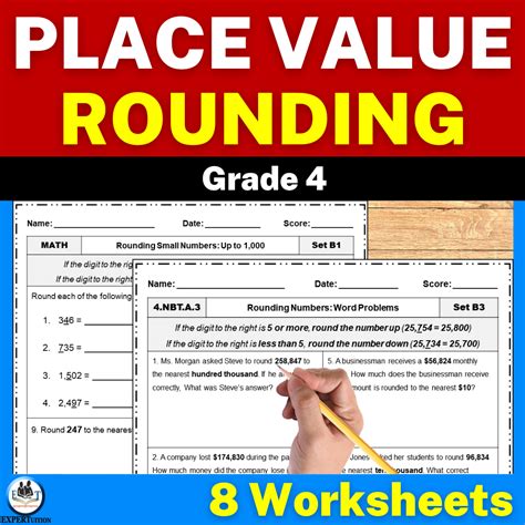 Rounding Whole Numbers Worksheets Th Grade Place Value Made By