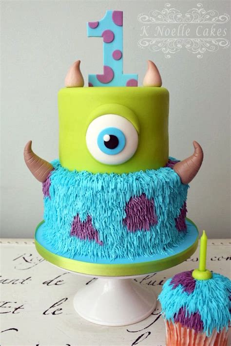 Monster Inc Cake By K Noelle Cakes Monster Inc Birthday Monster 1st