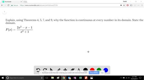 solved explain using theorems 4 5 7 and 9 why the function is continuous at every number in