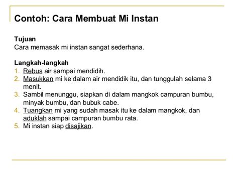 5 Contoh Teks Prosedur Sederhana Kompleks Dan Protokol Terlengkap