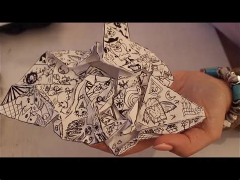 DIY Zerknülltes Papier anmalen zeichnen