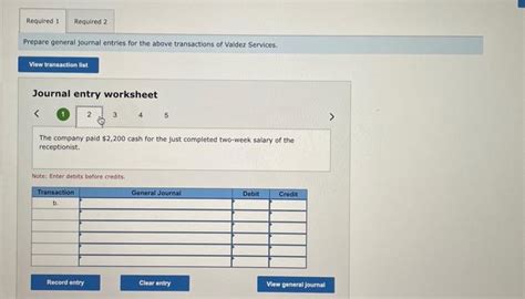solved exercise 2 15 algo analyzing and journalizing