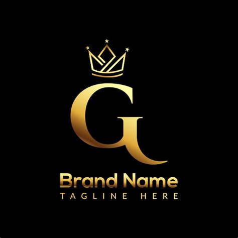 Logotipo De La Corona En La Plantilla De La Letra G Logotipo De Corona